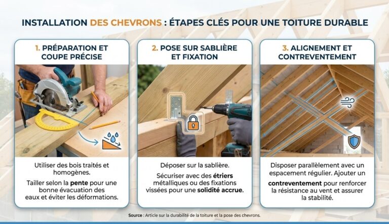 Comment installer des chevrons étape par étape